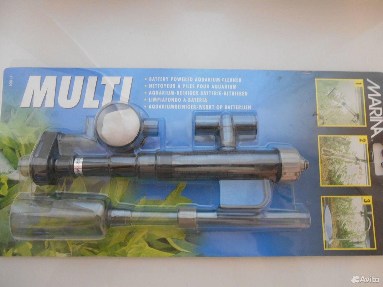 Сифон на батарейках hagen Multi-Vac для аквариума