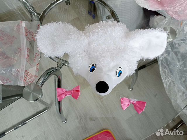 Пудель белый