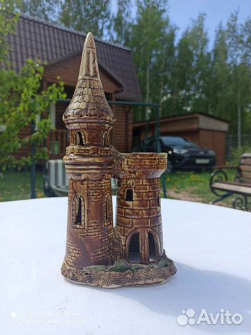 Декорации для аквариума керамический замок