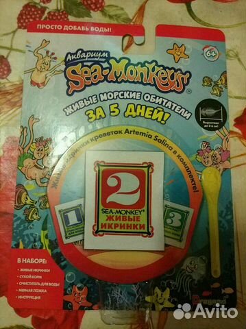 Sea Monkeys живые морские обитатели