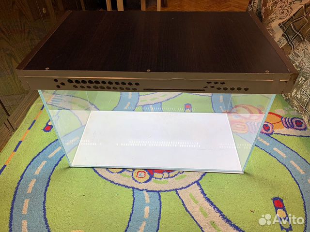 Б/у Аквариум 68л (60х30х38) + крышка + LED